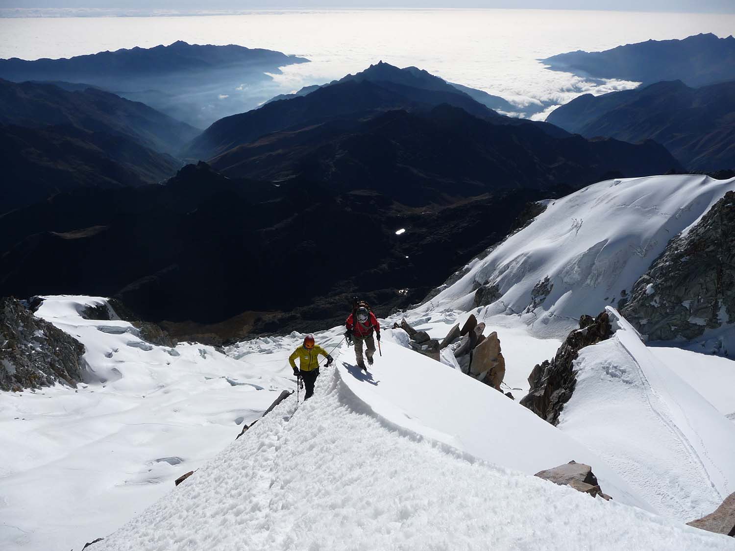 Ascent of the North Pick of the Illampu and Gorra del Hielo with Thaki ...